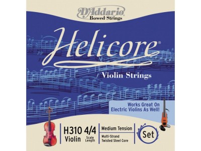 D'Addario H310 4/4M HELICORE VIOLIN SET 4/4 MED