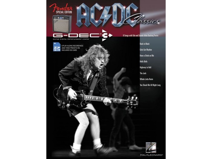Fender PRIBOR G-Dec AC/DC Play-Along Guitar Songbook/SD Card