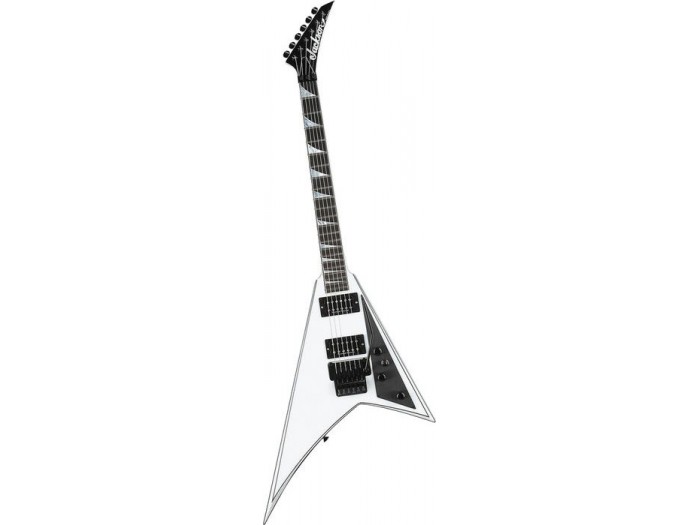 Jackson USA RR1T RANDY RHOADS. EBONY FRETBOARD. SNOW WHITE W/ BLACK ...